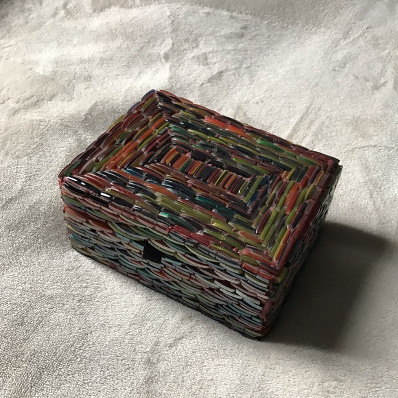 Jewelry | Jewelry Box Imbedded With Broken Bangles | Poshmark
